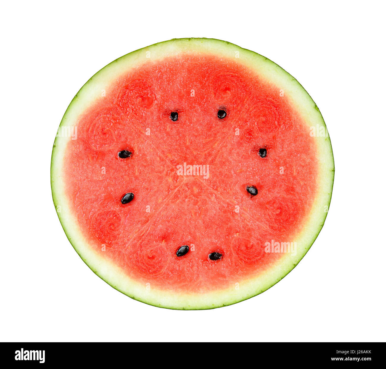 half of watermelon isolated on white background Stock Photo - Alamy