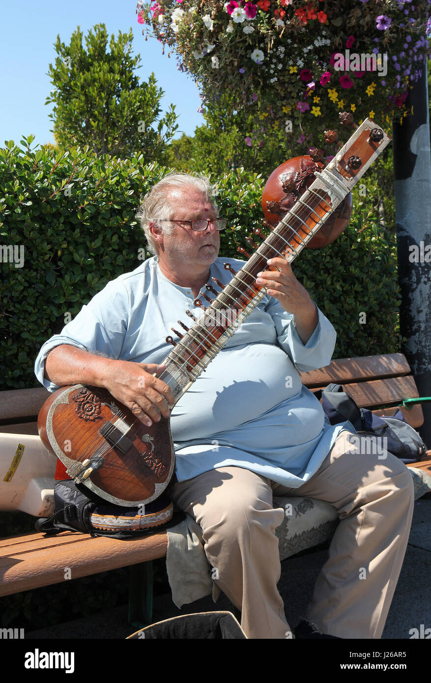 Man playing sitar hi-res stock photography and images - Alamy
