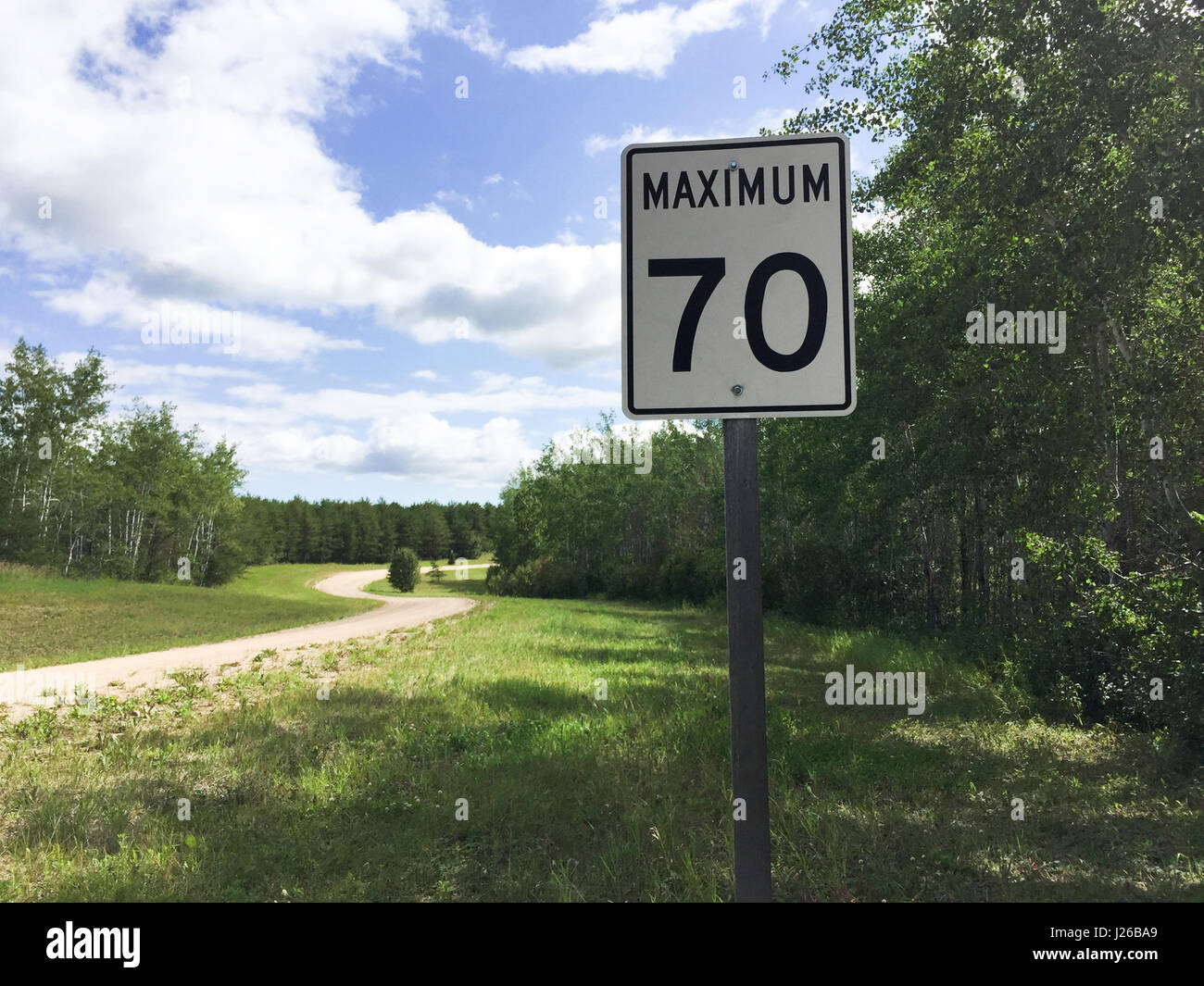 Kilometer road sign hi-res stock photography and images - Alamy