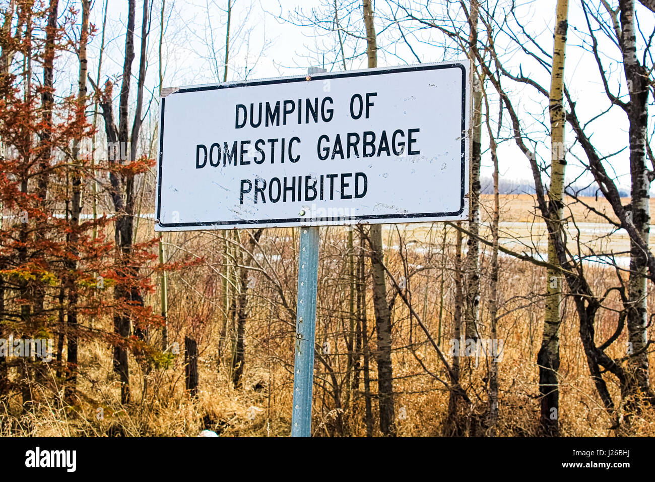 Rubbish prohibited sign hi-res stock photography and images - Alamy