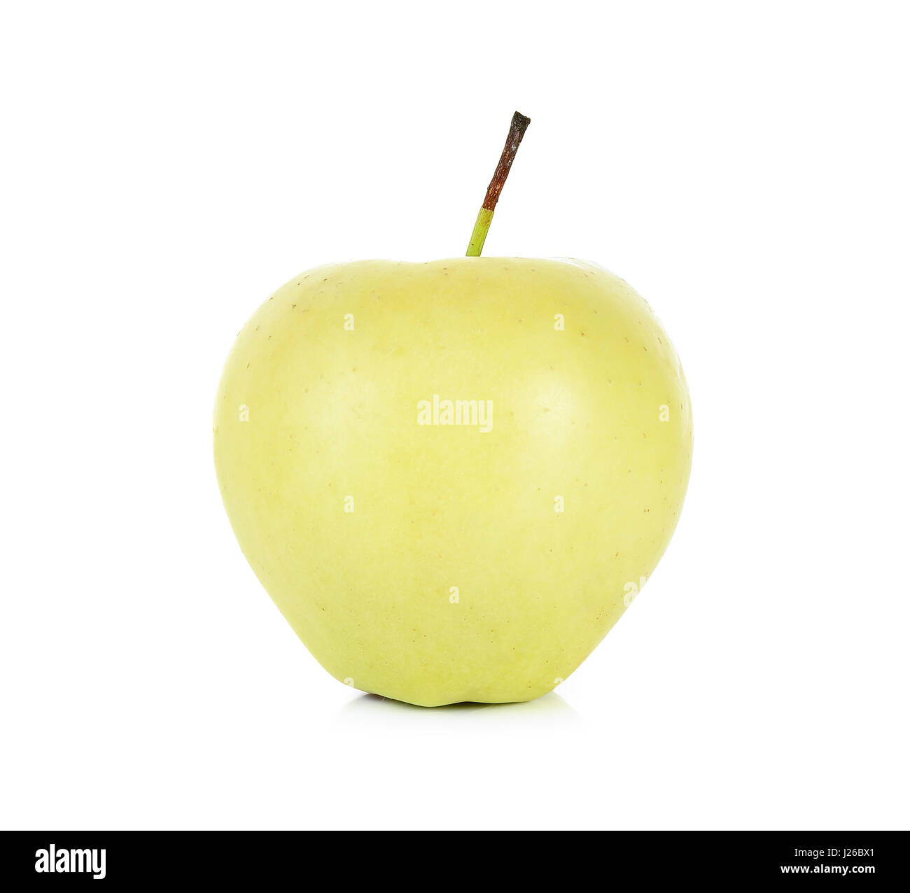 Yellow apple isolated on Cut Out Stock Images & Pictures - Alamy
