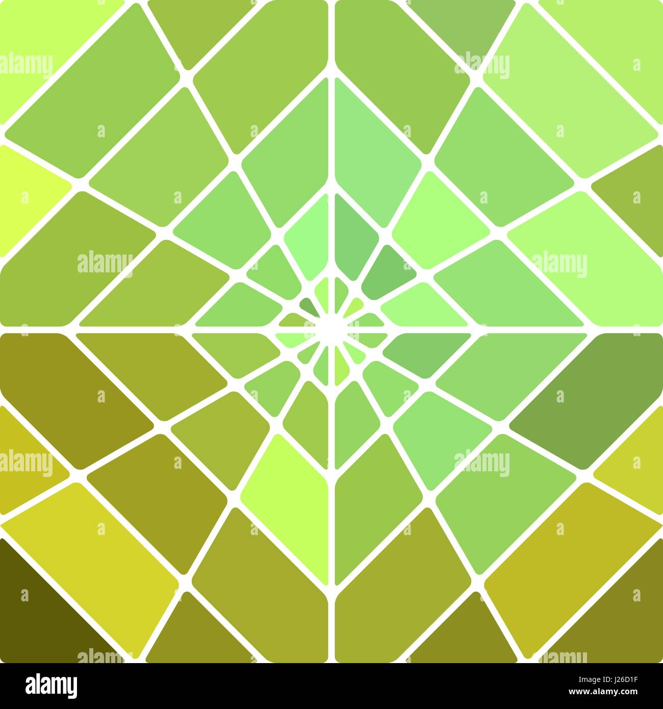 abstract vector stained-glass mosaic background - green and yellow ...
