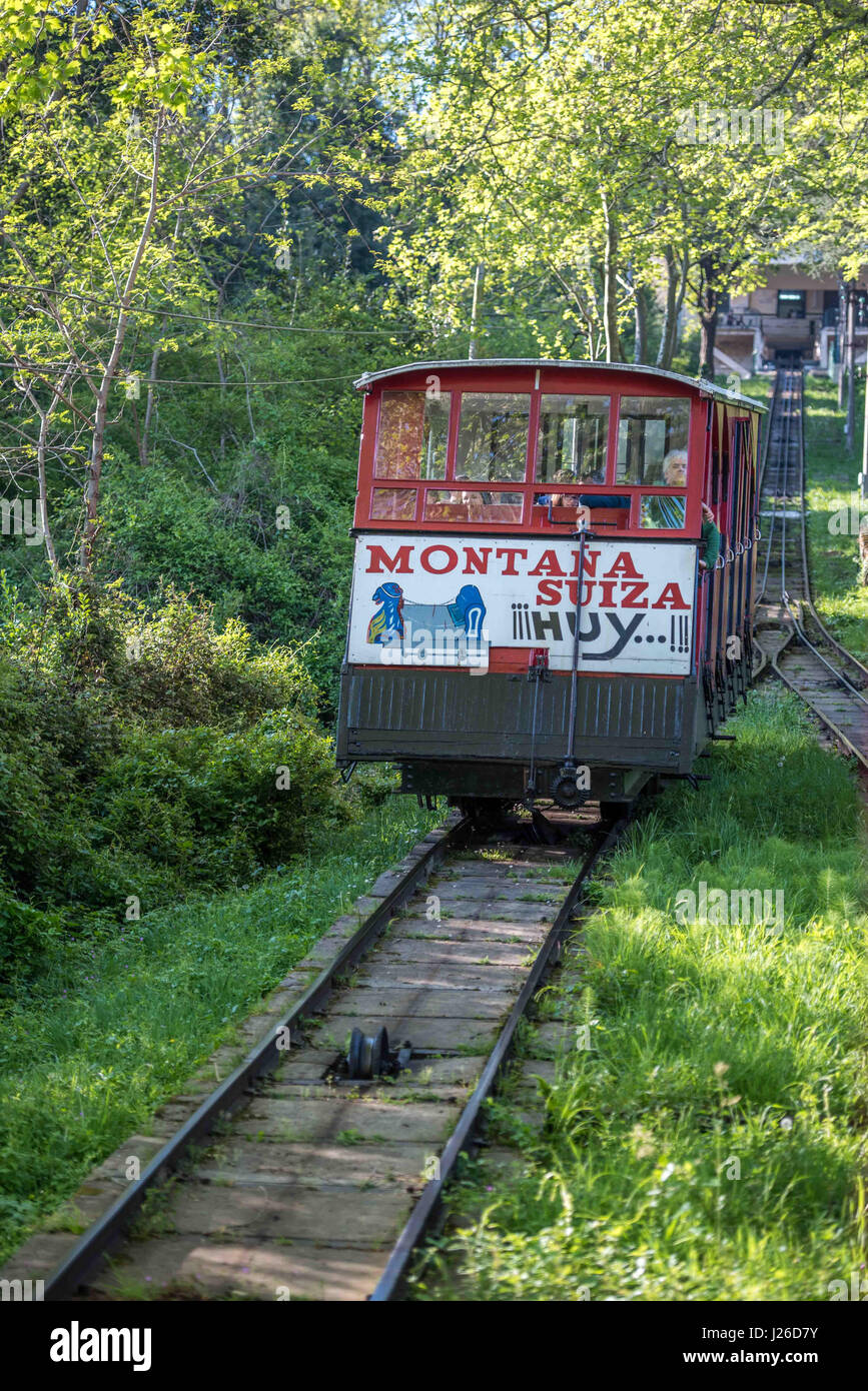 Funiculars using short urban lines to multi-section mountain railways ...