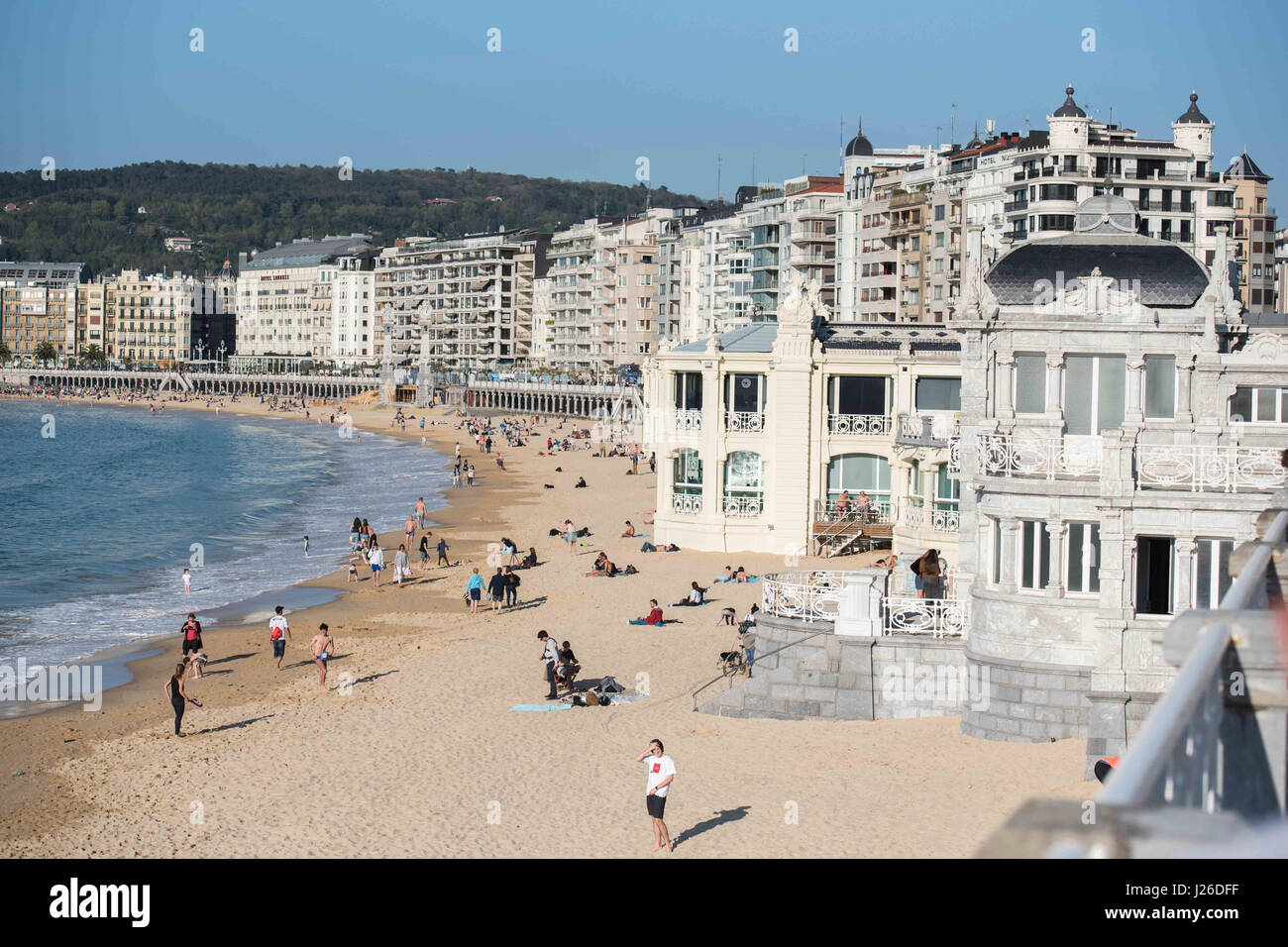 Bay beach in Spain Stock Photo - Alamy