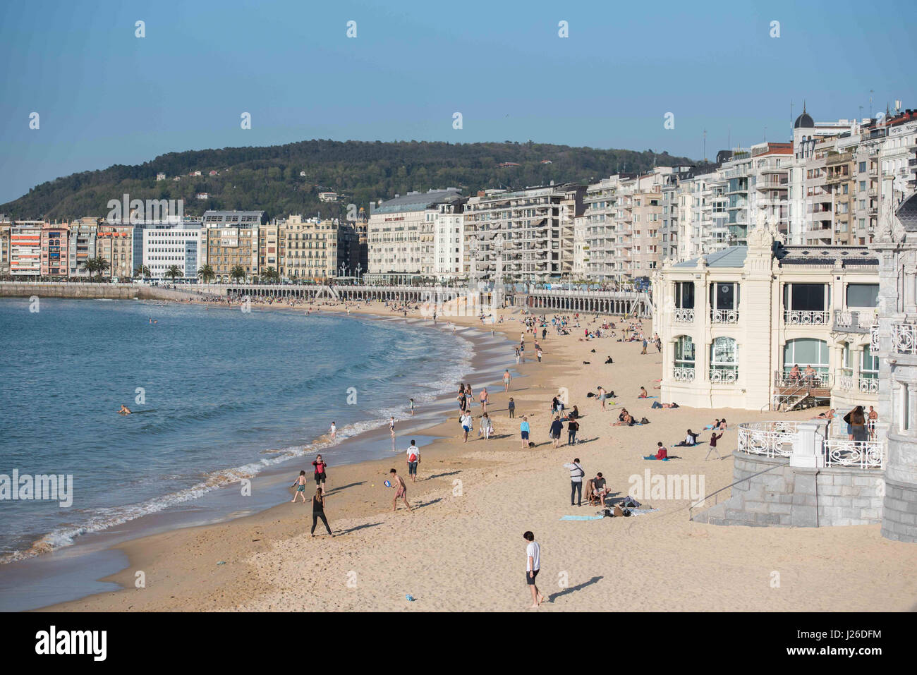 Bay beach in Spain Stock Photo - Alamy