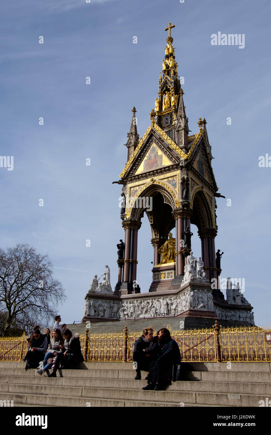 The Albert Memorial in Kensington Gardens, London, England, UK, Europe Stock Photo - Alamy
