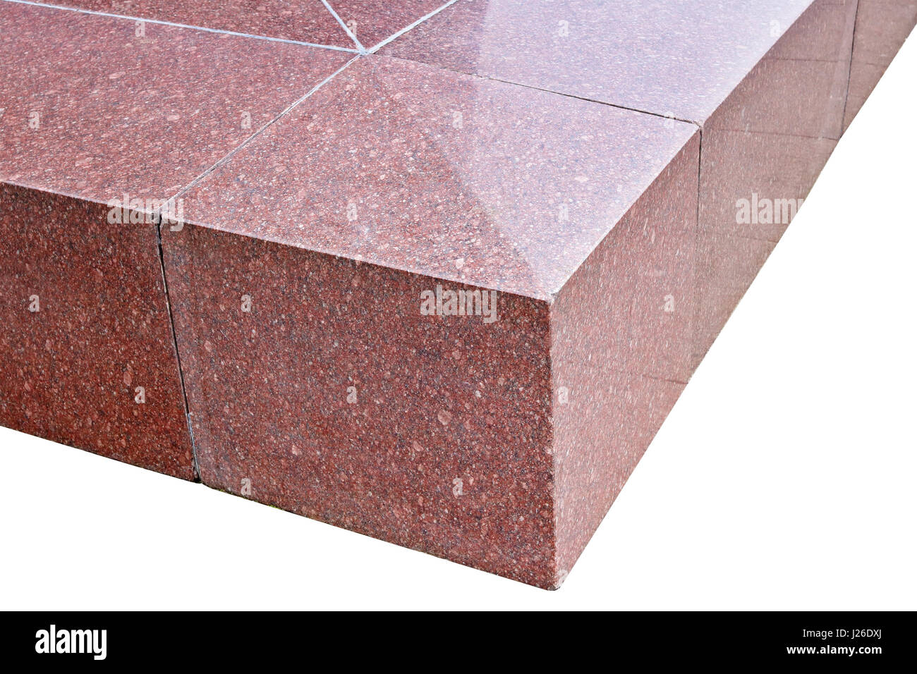 It is the isolated angular fragment of a granite corner pedestal for a ...
