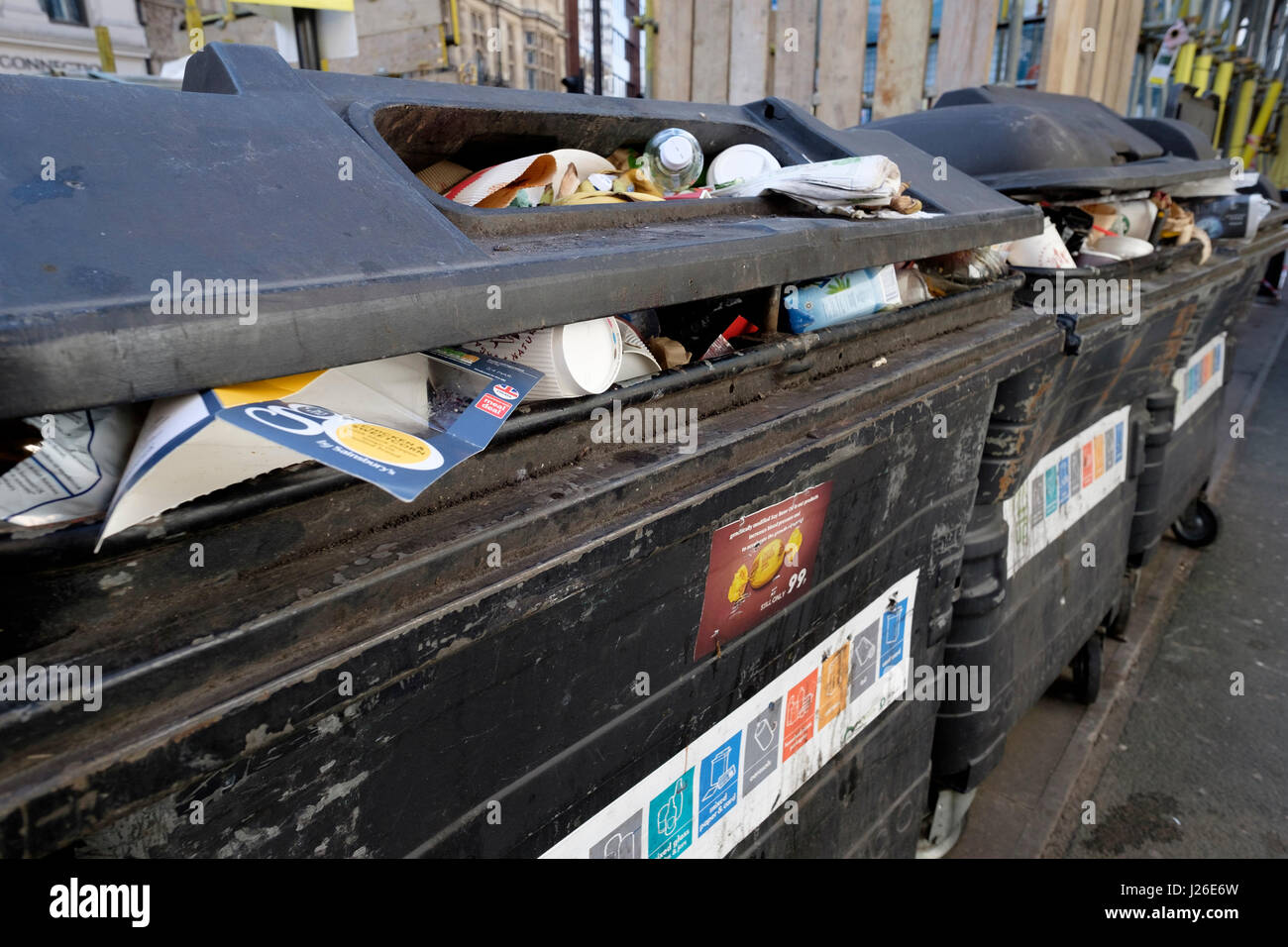 Overflow waste bins High Resolution Stock Photography and Images - Alamy