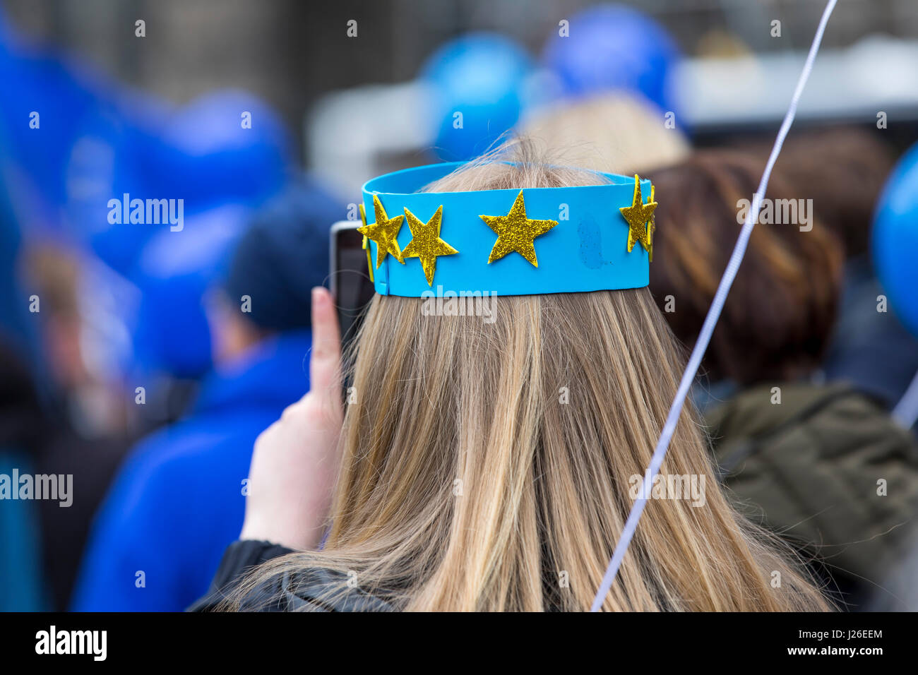 Puls of Europe movement, a pro-European citizen's initiative, people ...