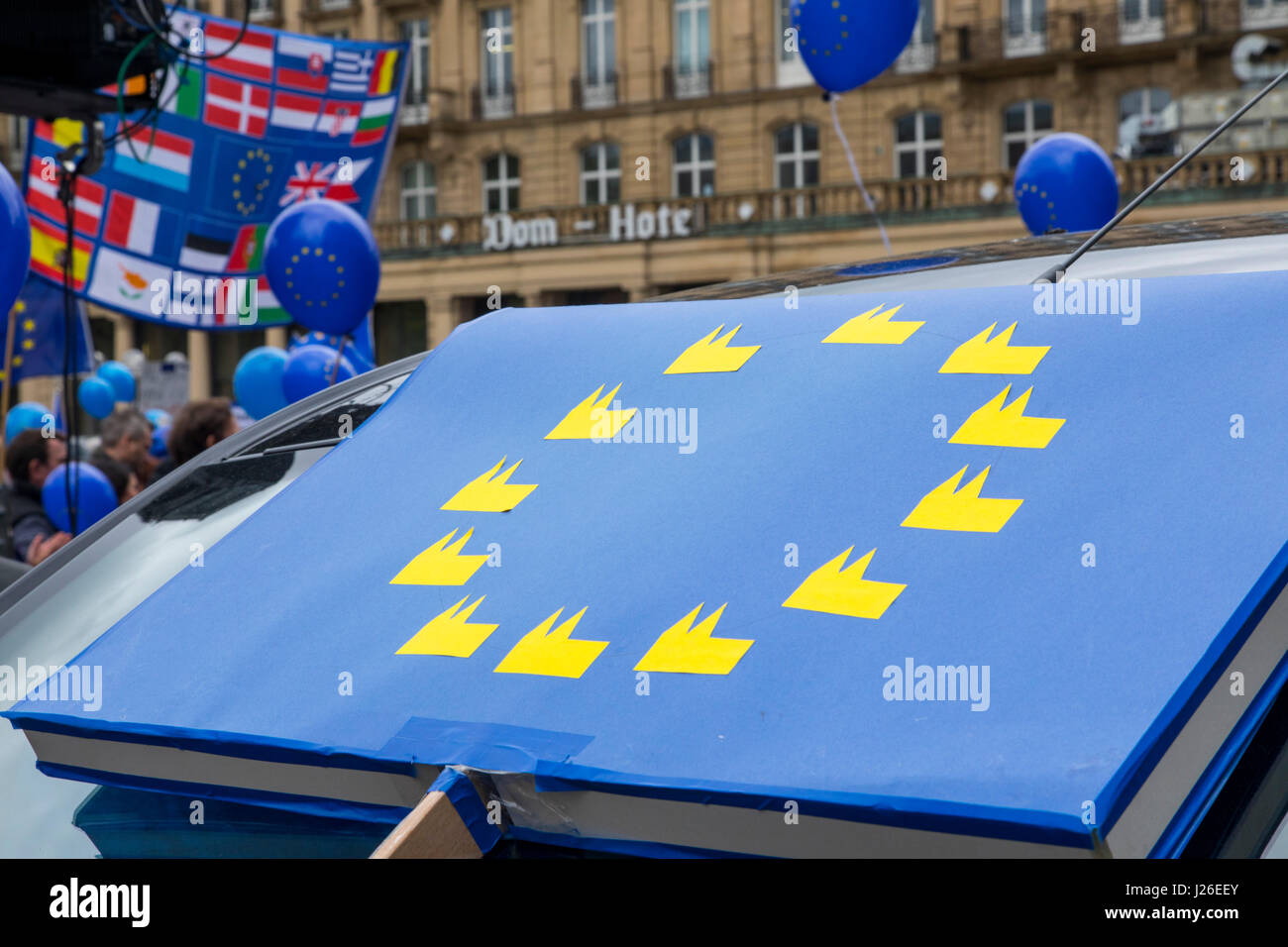 Puls of Europe movement, a pro-European citizen's initiative, people ...