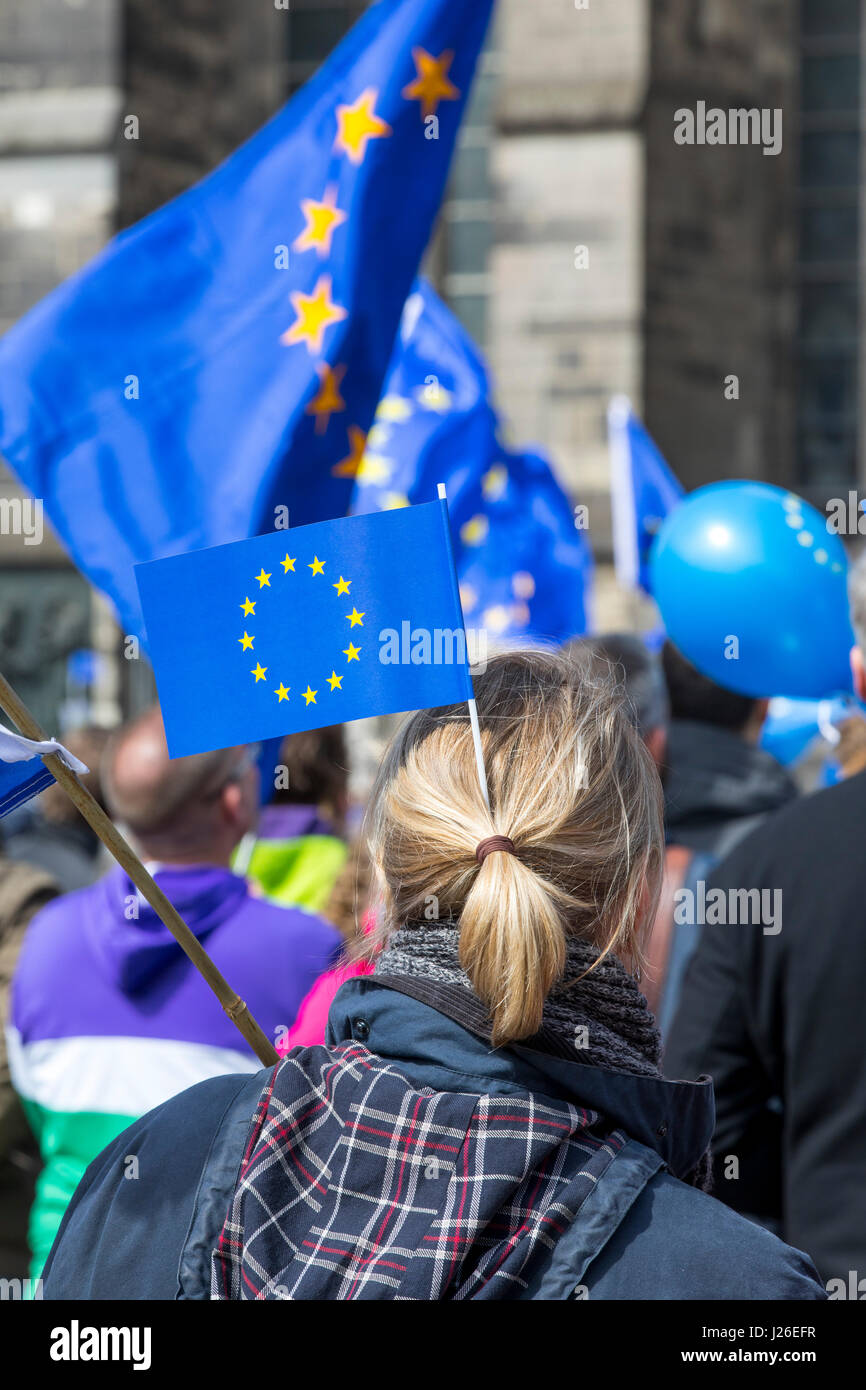 Puls of Europe movement, a pro-European citizen's initiative, people ...