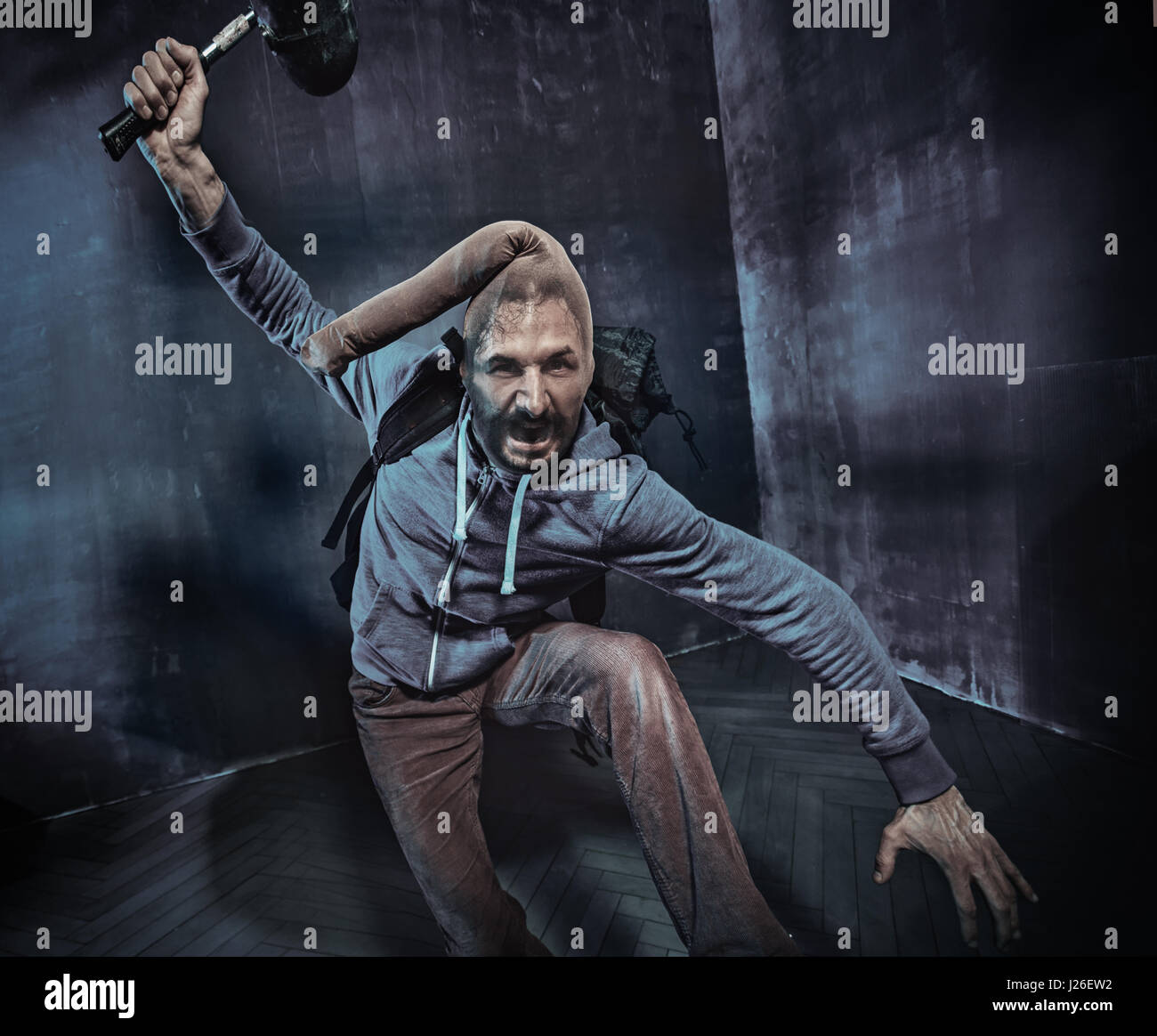 Skinny angry man hi-res stock photography and images - Alamy