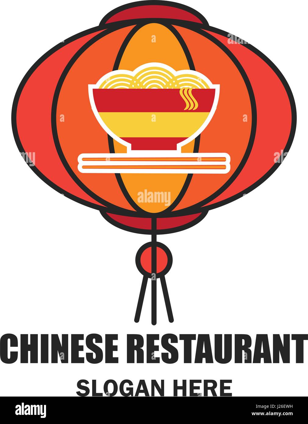 chinese restaurant / chinese food logo with text space for your slogan ...