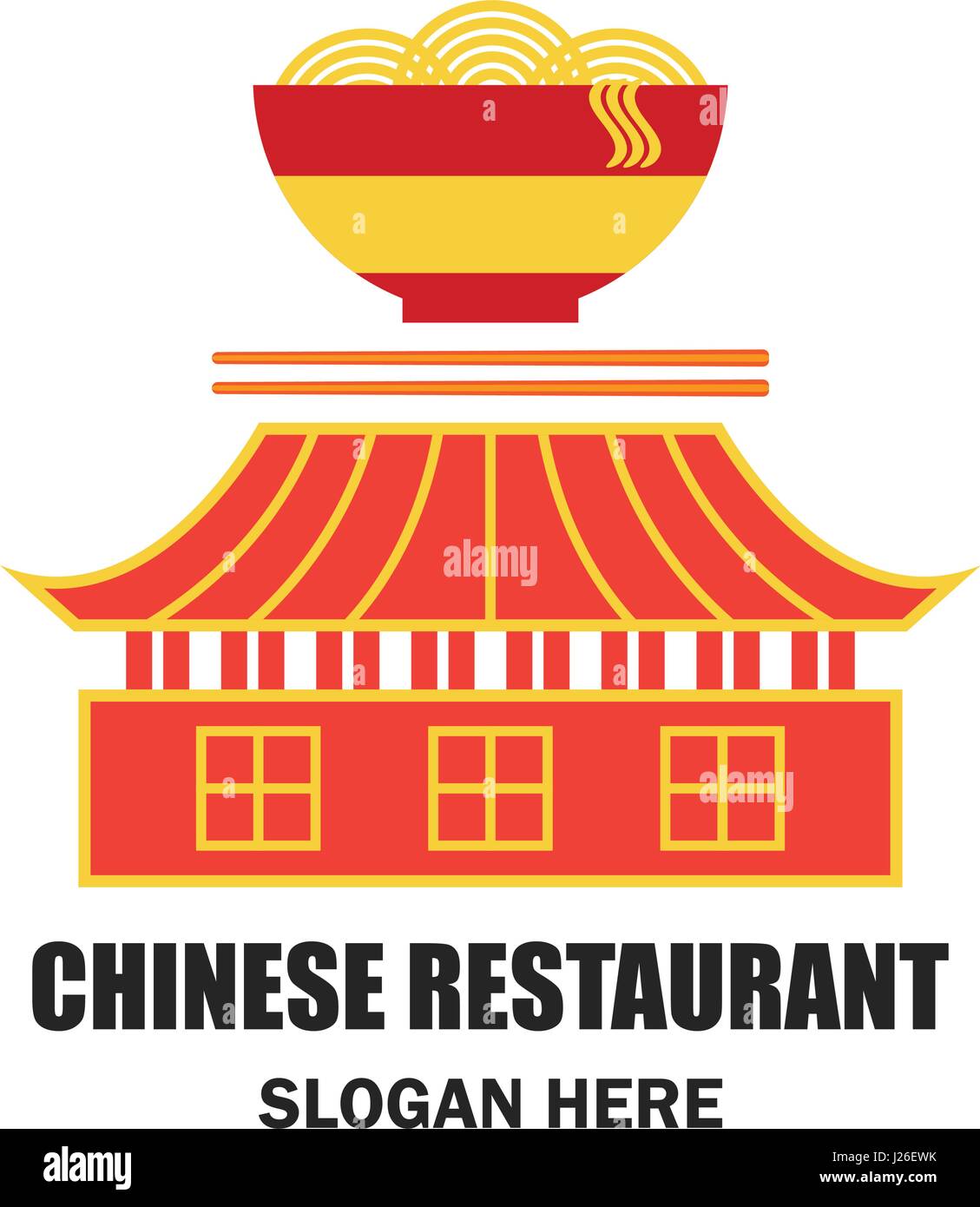 chinese restaurant / chinese food logo with text space for your slogan ...