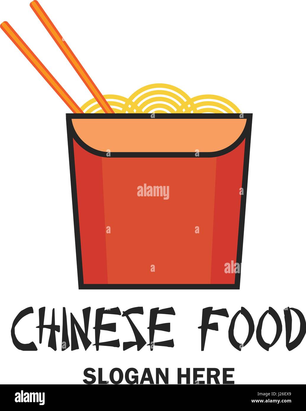 chinese restaurant / chinese food logo with text space for your slogan ...