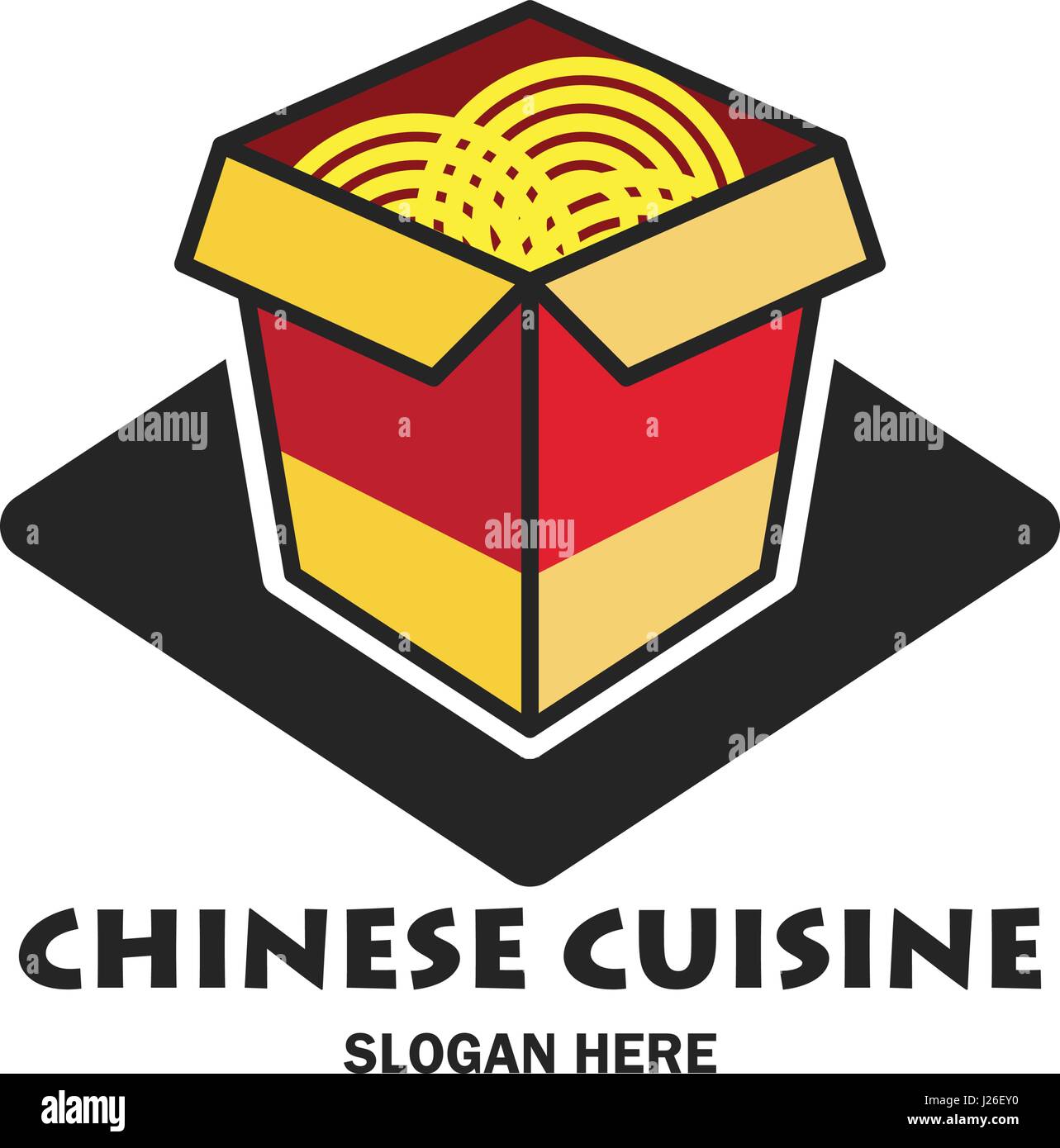 chinese restaurant / chinese food logo with text space for your slogan ...