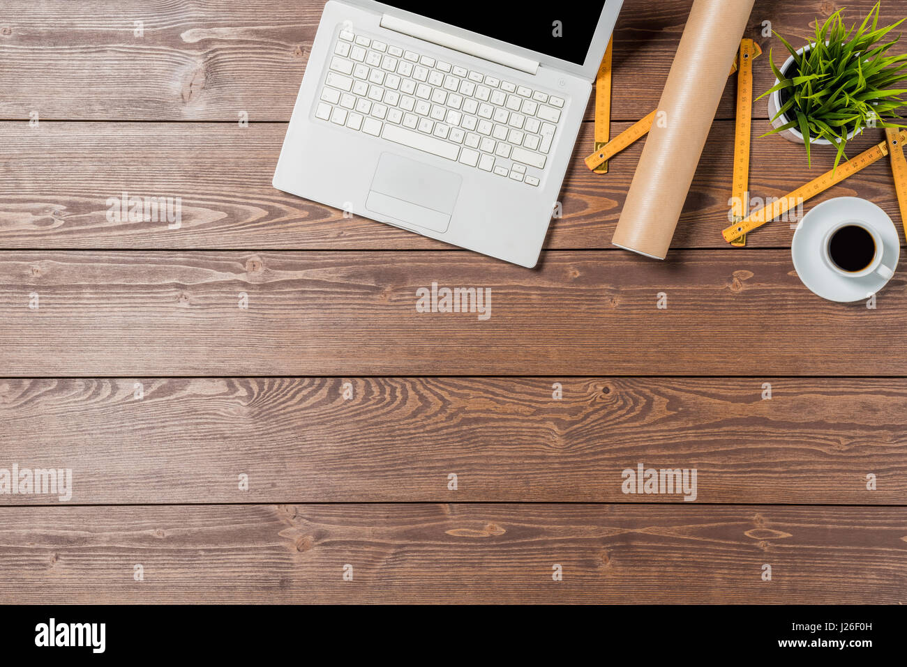 Overhead shot of an architect desktop Stock Photo - Alamy