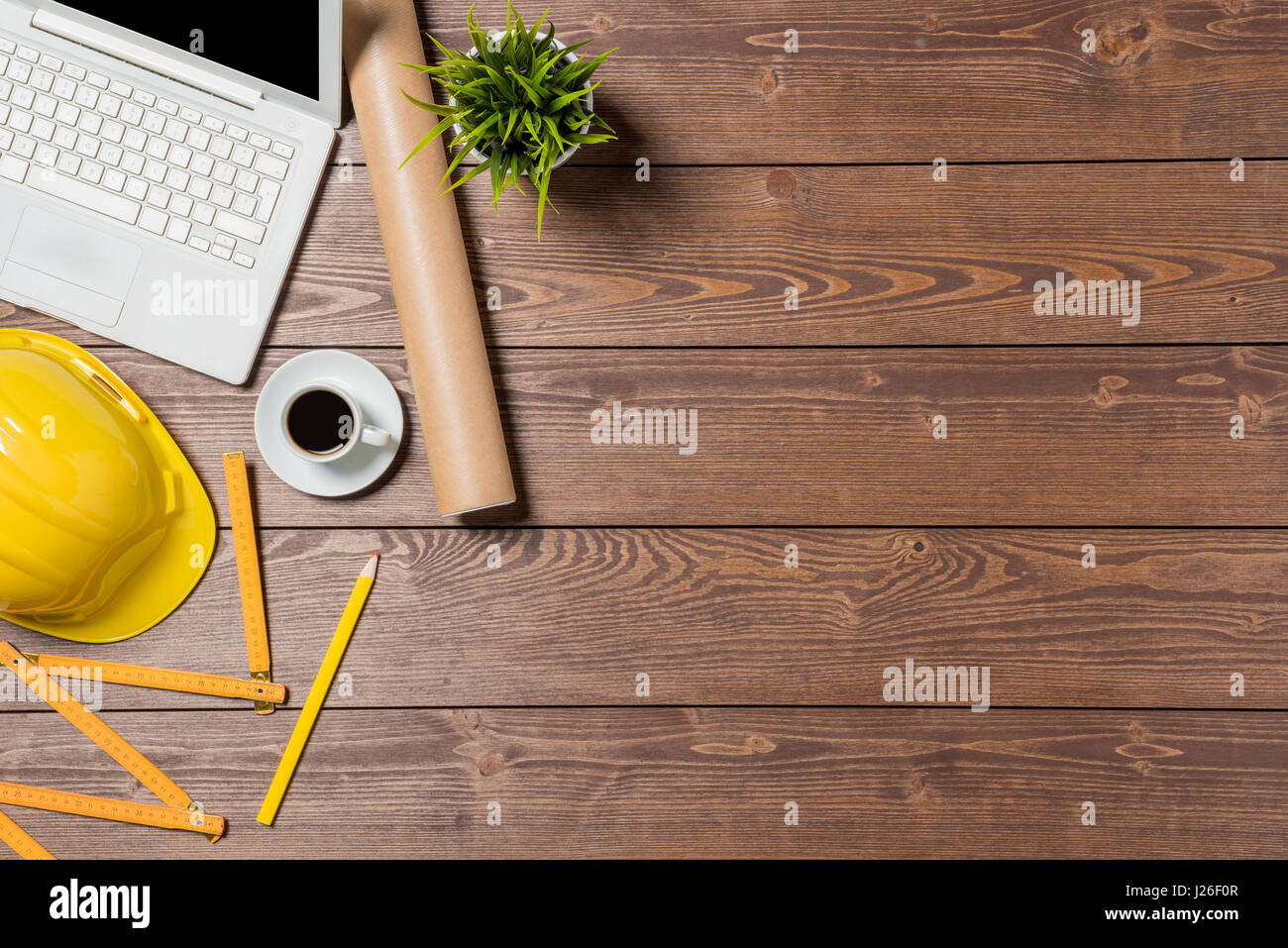 Overhead shot architect desktop hi-res stock photography and images - Alamy