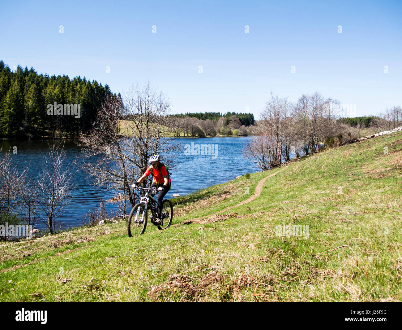 Massif central france bike hi-res stock photography and images - Alamy