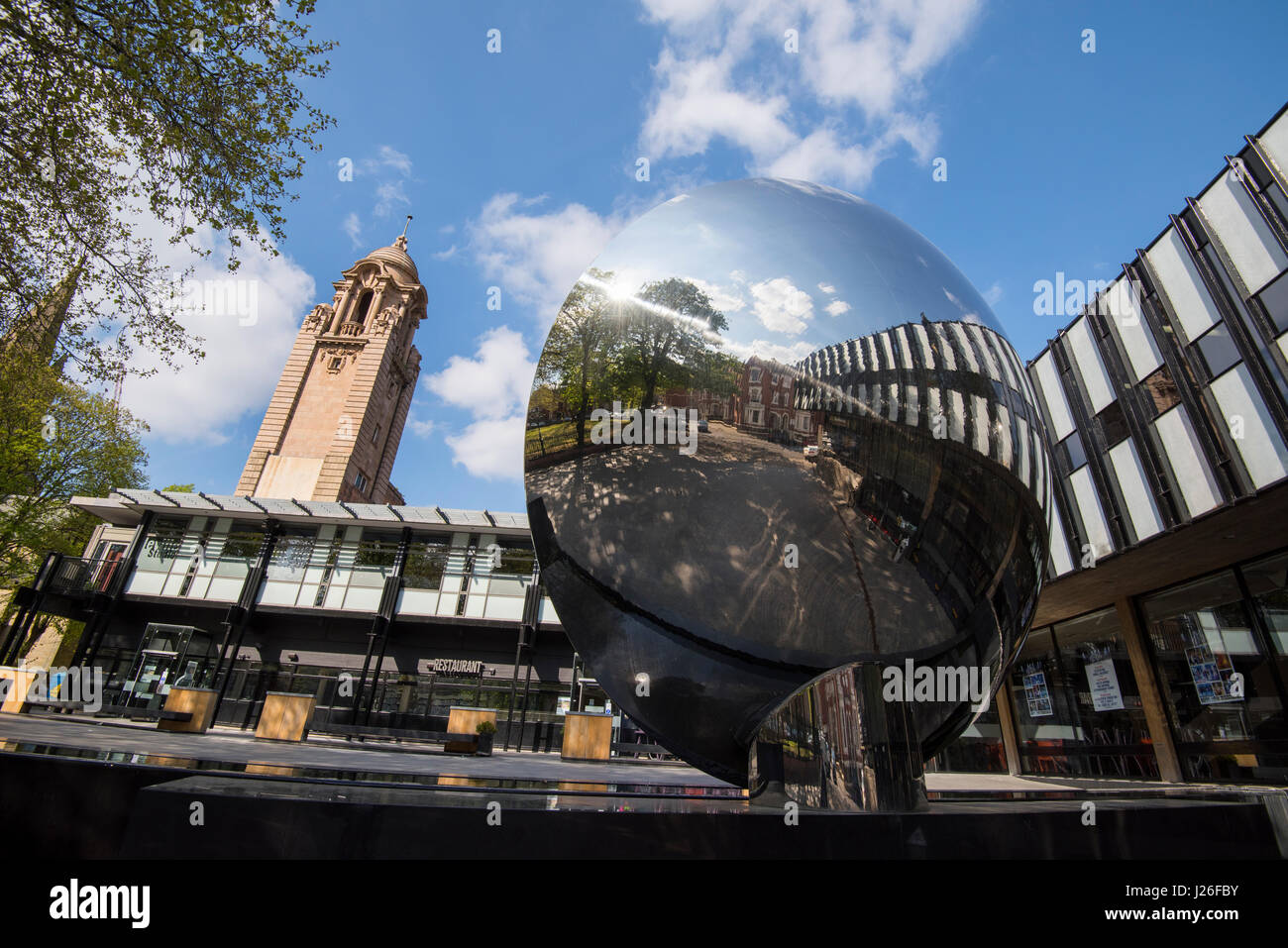 The Nottingham Playhouse and Sky Mirror, Nottingham City ...