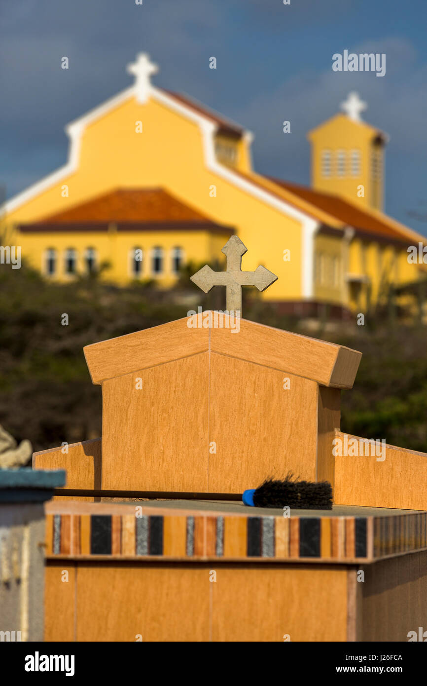 Santa Anna Catholic church and graveyard in the island's interior ...