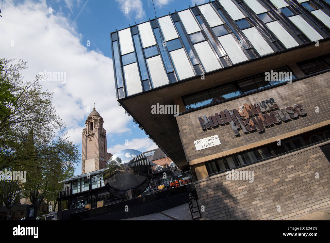 The Nottingham Playhouse and Sky Mirror, Nottingham City ...