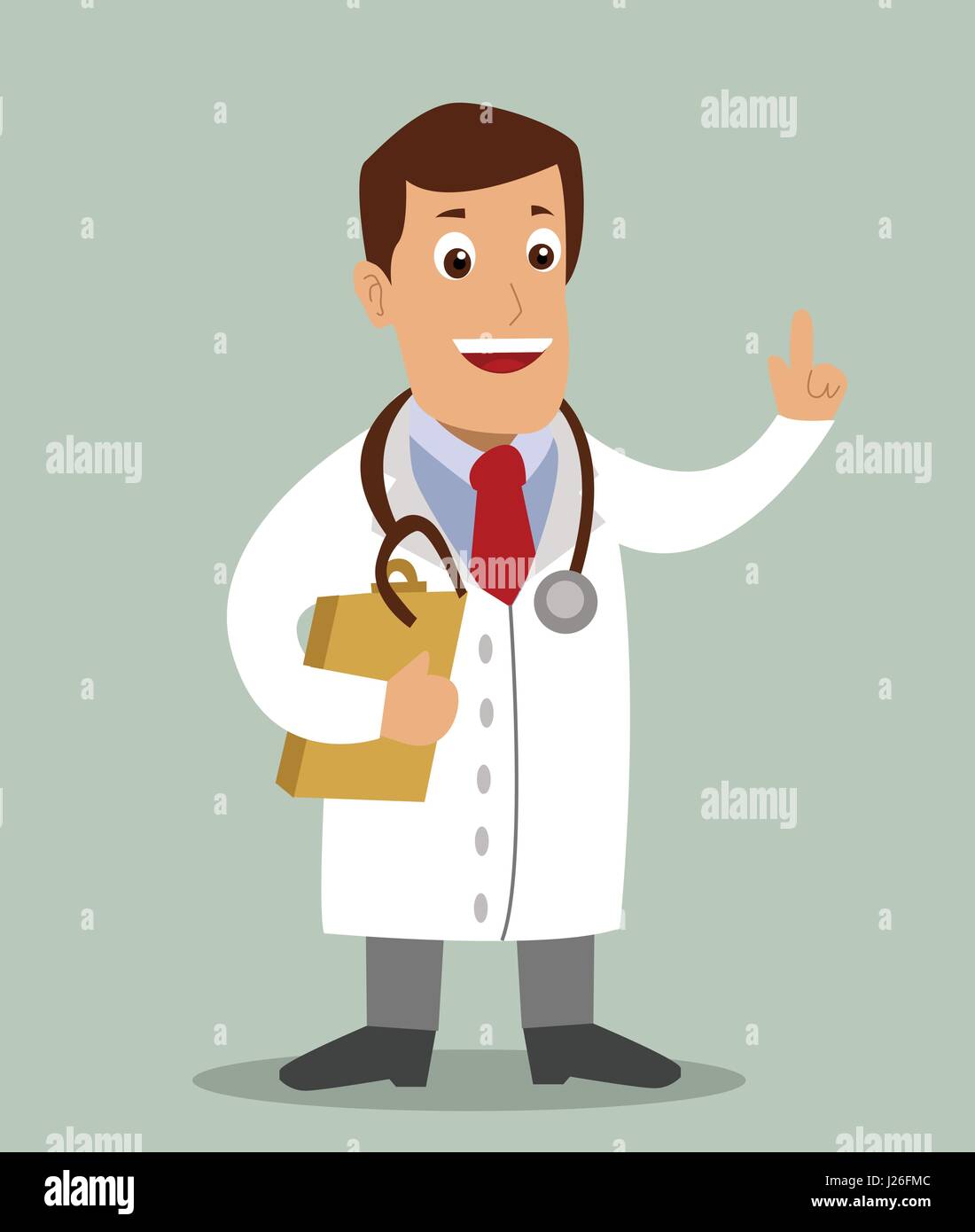 Vector illustration of a smiling doctor Stock Vector Image & Art - Alamy