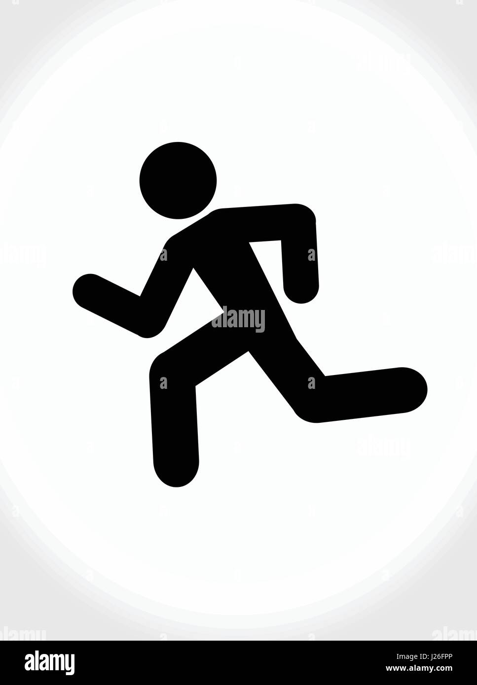 running man icon background Stock Vector Image & Art - Alamy