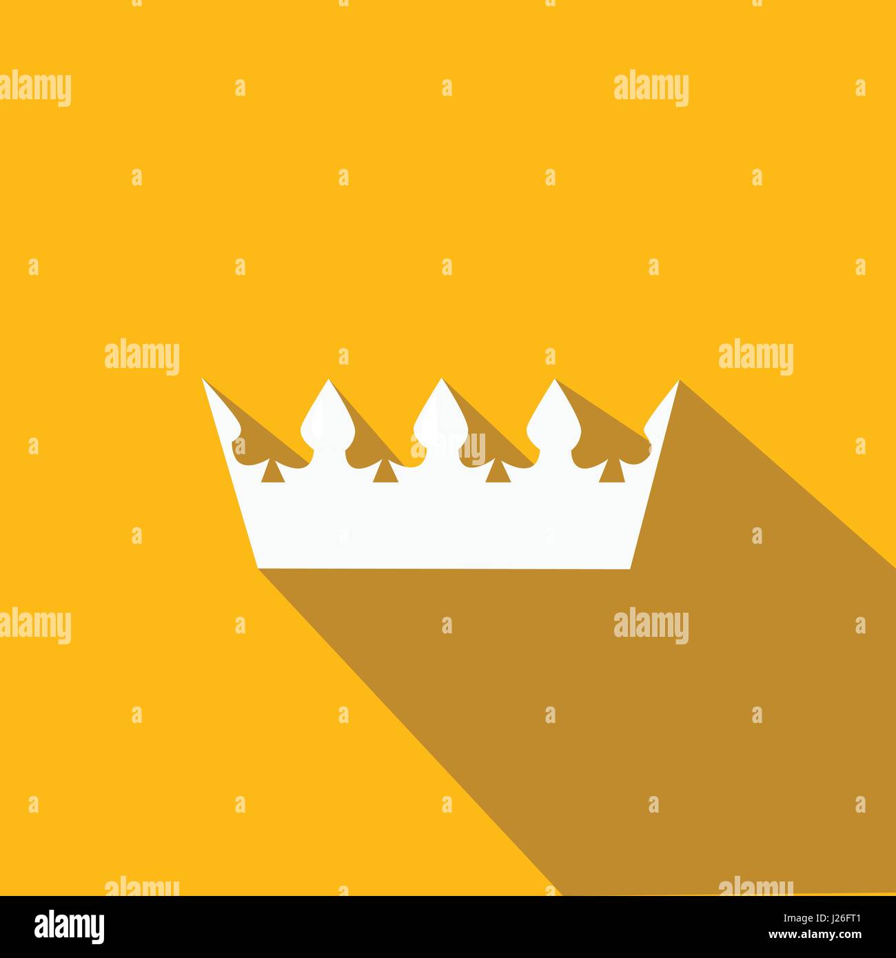 illustration of a crown in flat design style Stock Vector Image & Art ...
