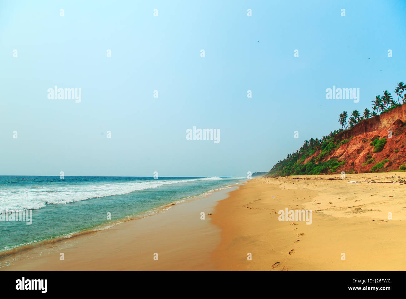 The coast of the Indian Ocean on a clear day Stock Photo - Alamy