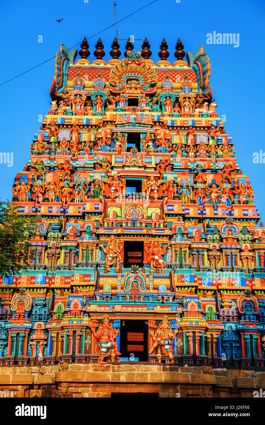 Temple of Sri Ranganathaswamy in Trichy, Tamil Nadu state, South India ...