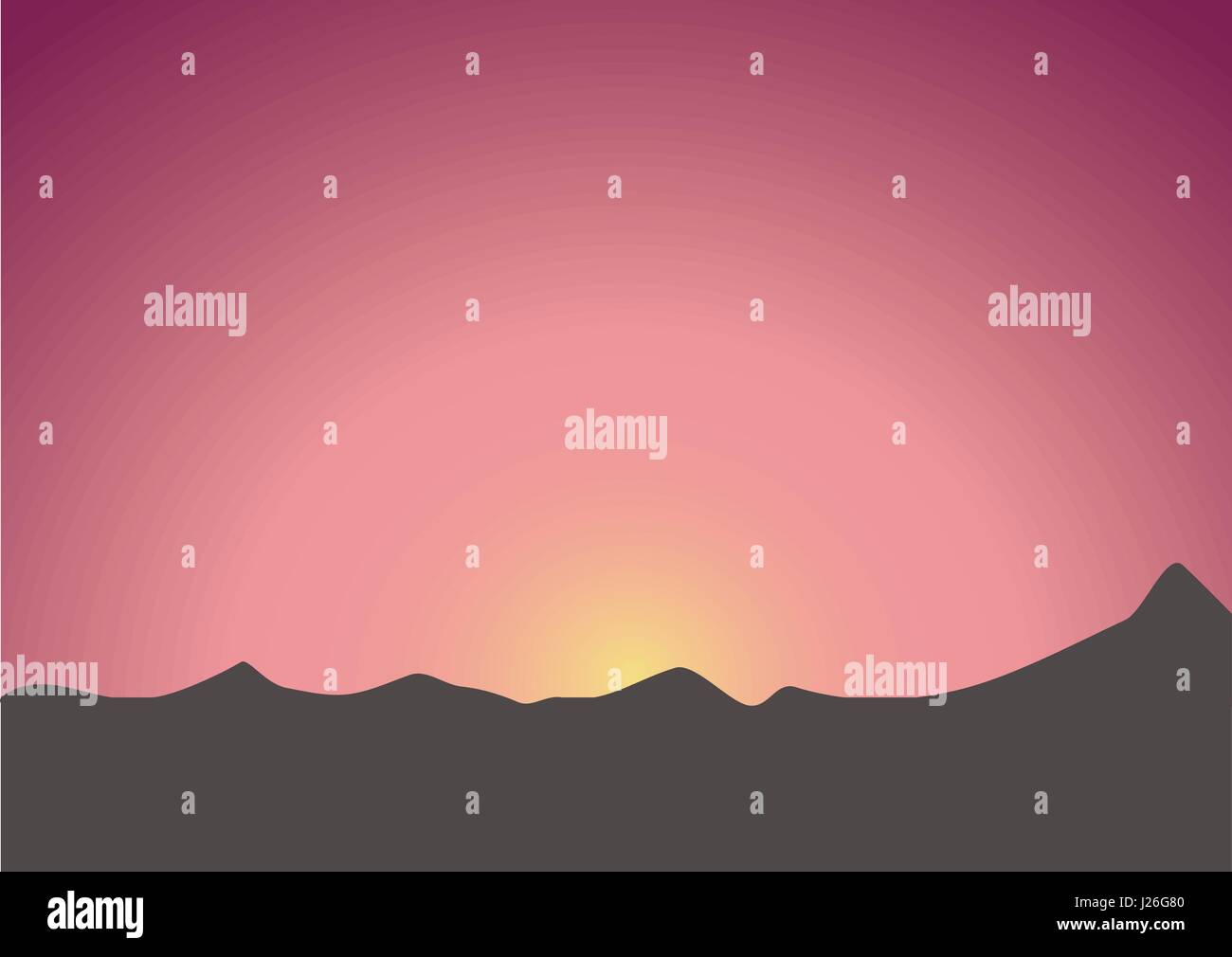 Clear sunrise Stock Vector Images - Alamy