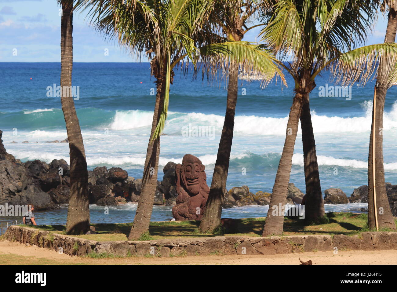 Maoi on Easter Island Stock Photo - Alamy