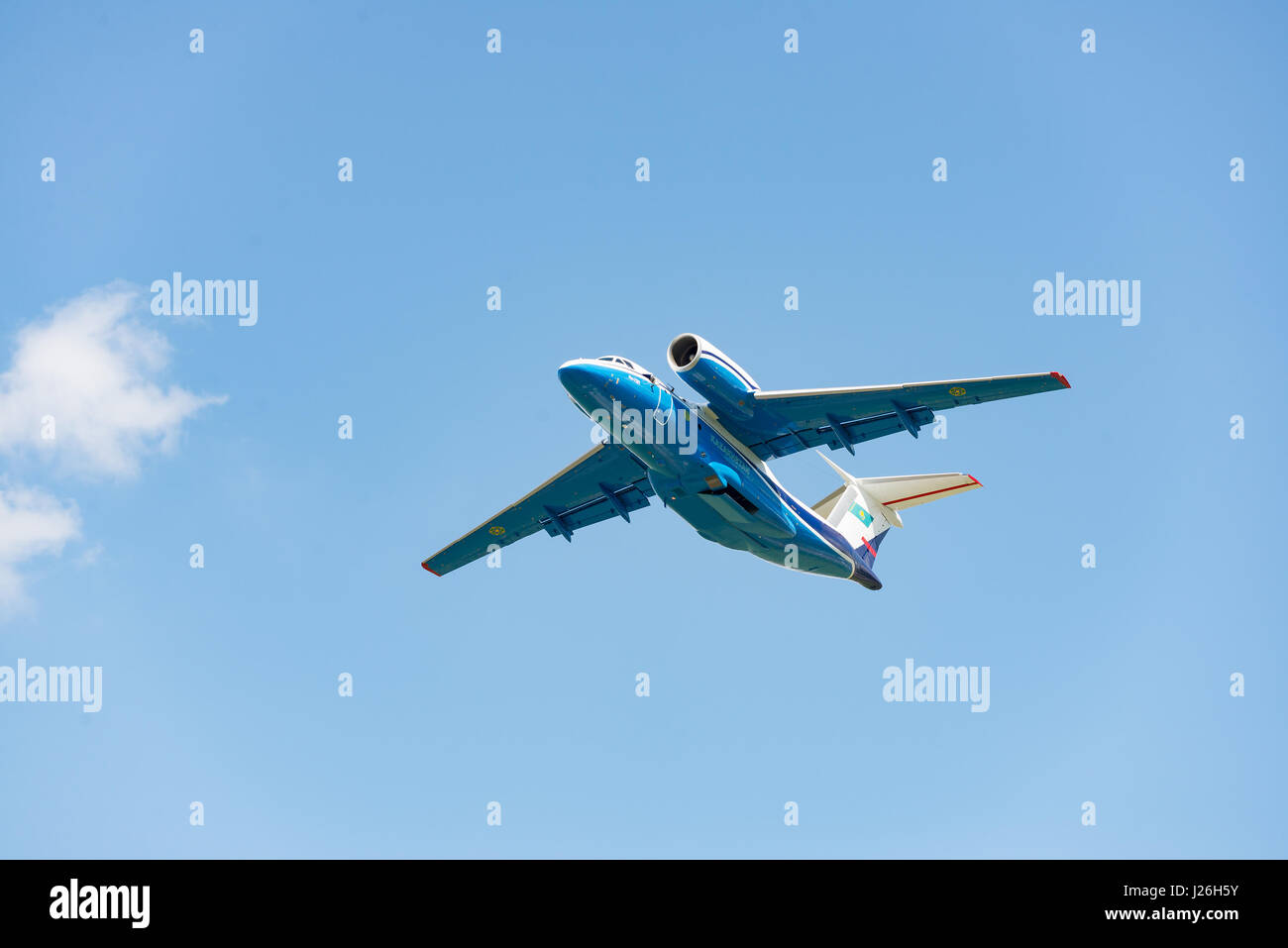 Kiev, Ukraine - May 13, 2014: Kazakhstan Border Guard patrol plane ...