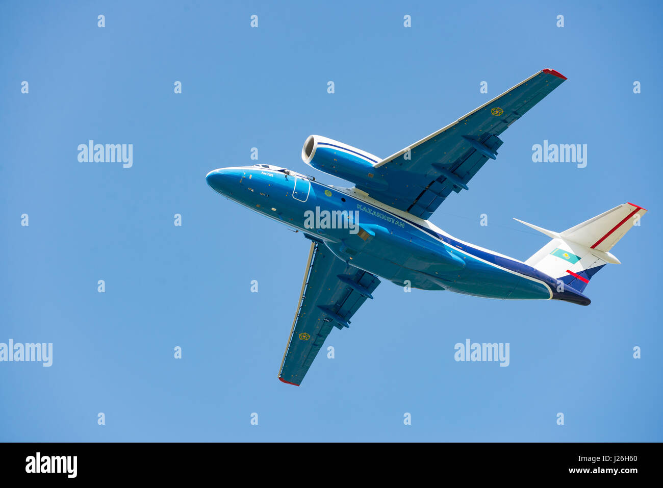 Kiev, Ukraine - May 13, 2014: Kazakhstan Border Guard patrol plane ...
