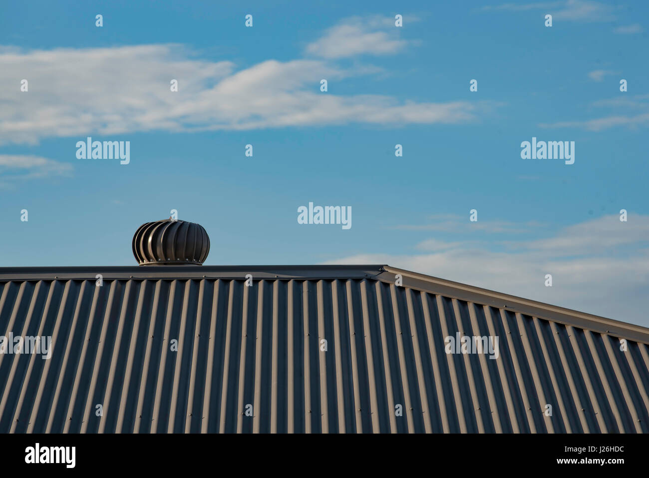 A steel powder coat painted roof in Australia Stock Photo - Alamy