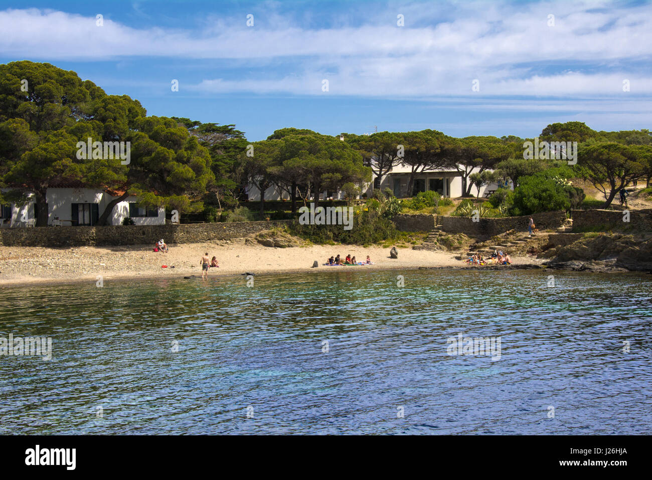 Small Costa Brava beach in Cadaques, Catalonia, Spain Stock Photo - Alamy