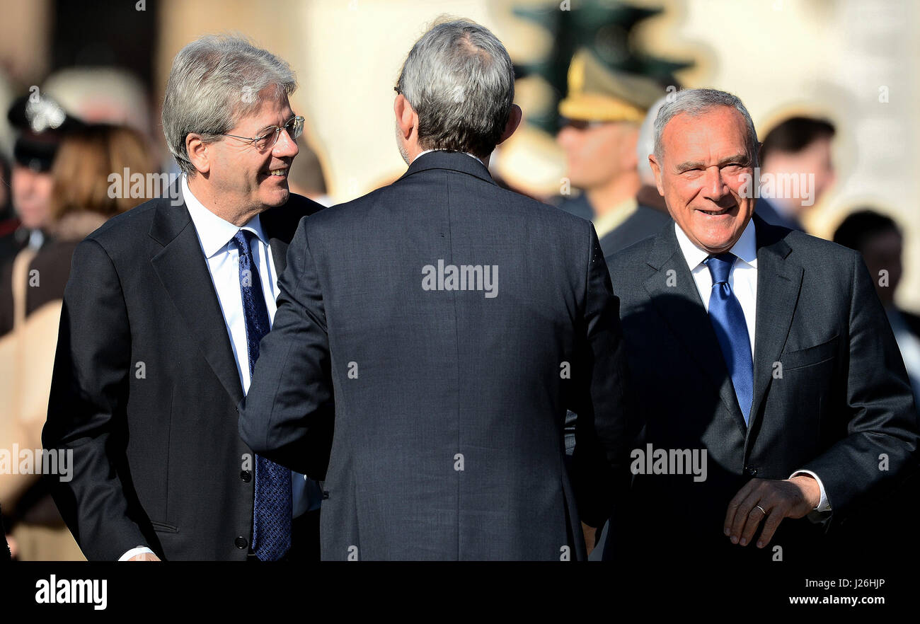 Naples, Italy. 25th Apr, 2017. The celebrations on April 25 opened with ...