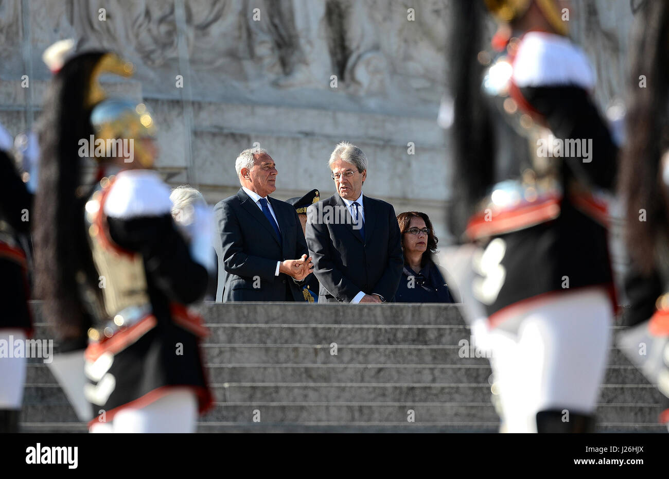 Naples, Italy. 25th Apr, 2017. The celebrations on April 25 opened with ...