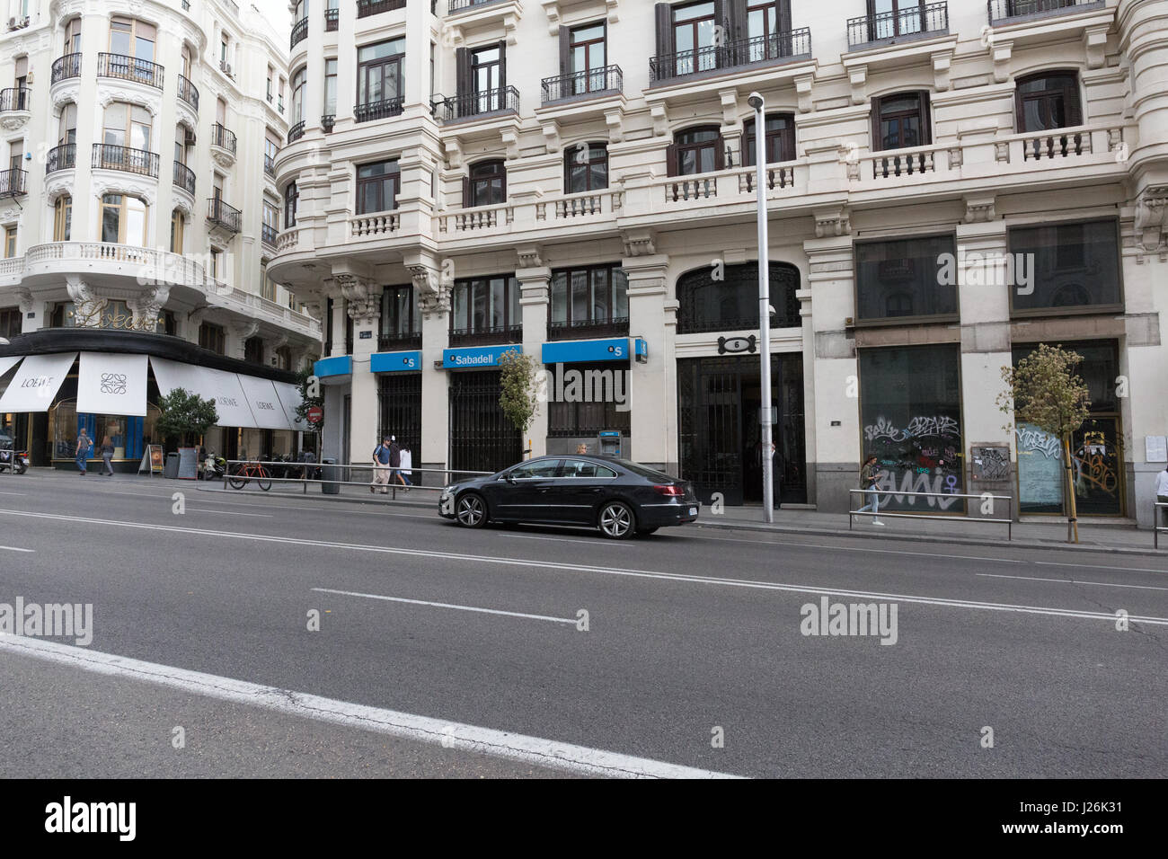 Banco Sabadell Madrid Stock Photo - Alamy