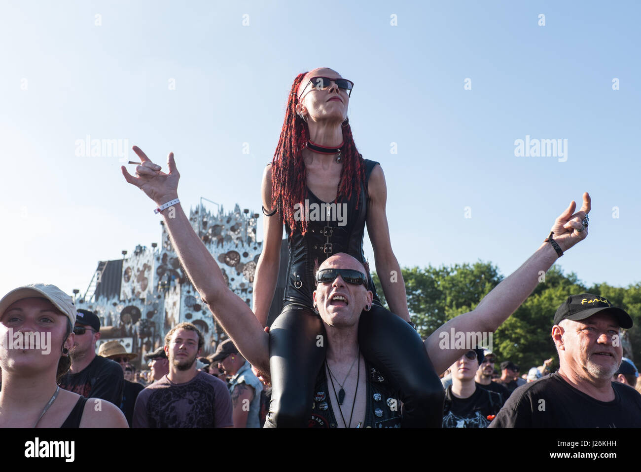 Hellfest crowd hi-res stock photography and images - Alamy