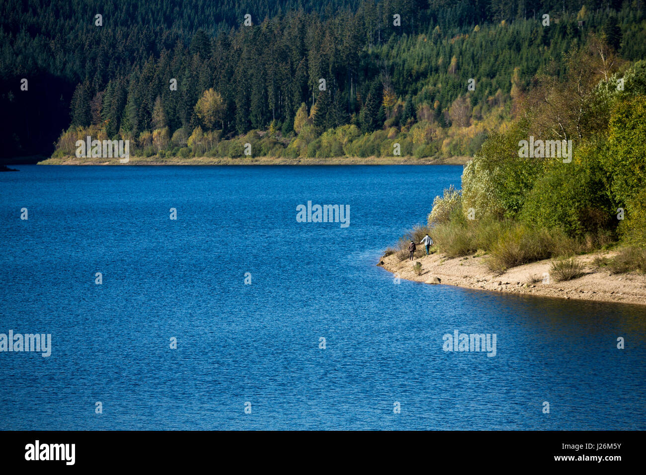 Forbach, Germany, reservoir of the Schwarzenbachtalsperre Stock Photo ...