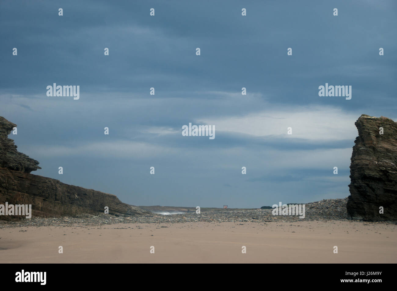 beach in Ribadeo, Galicia Stock Photo - Alamy