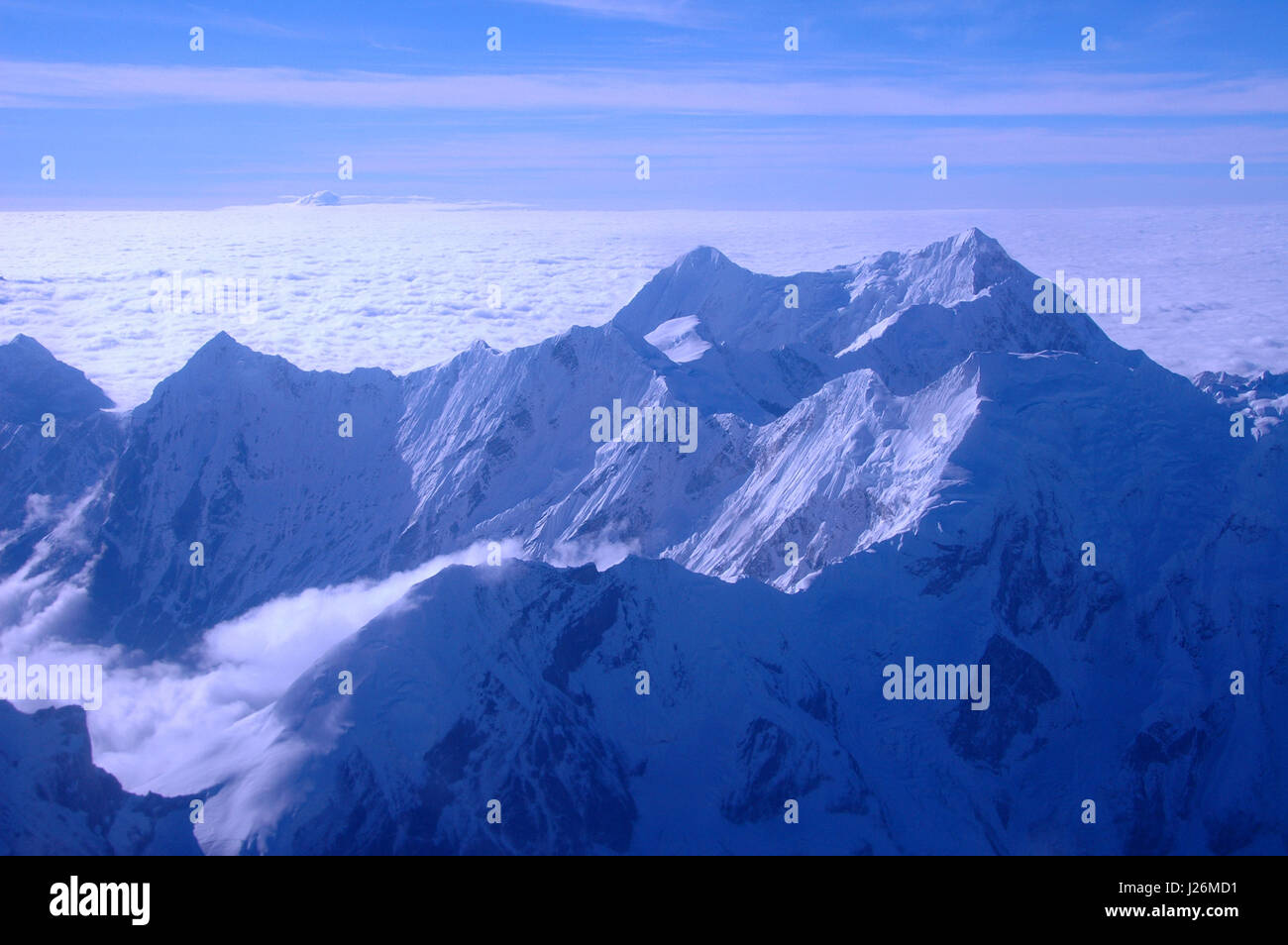The world’s highest mountains photographed here from an aircraft flying ...