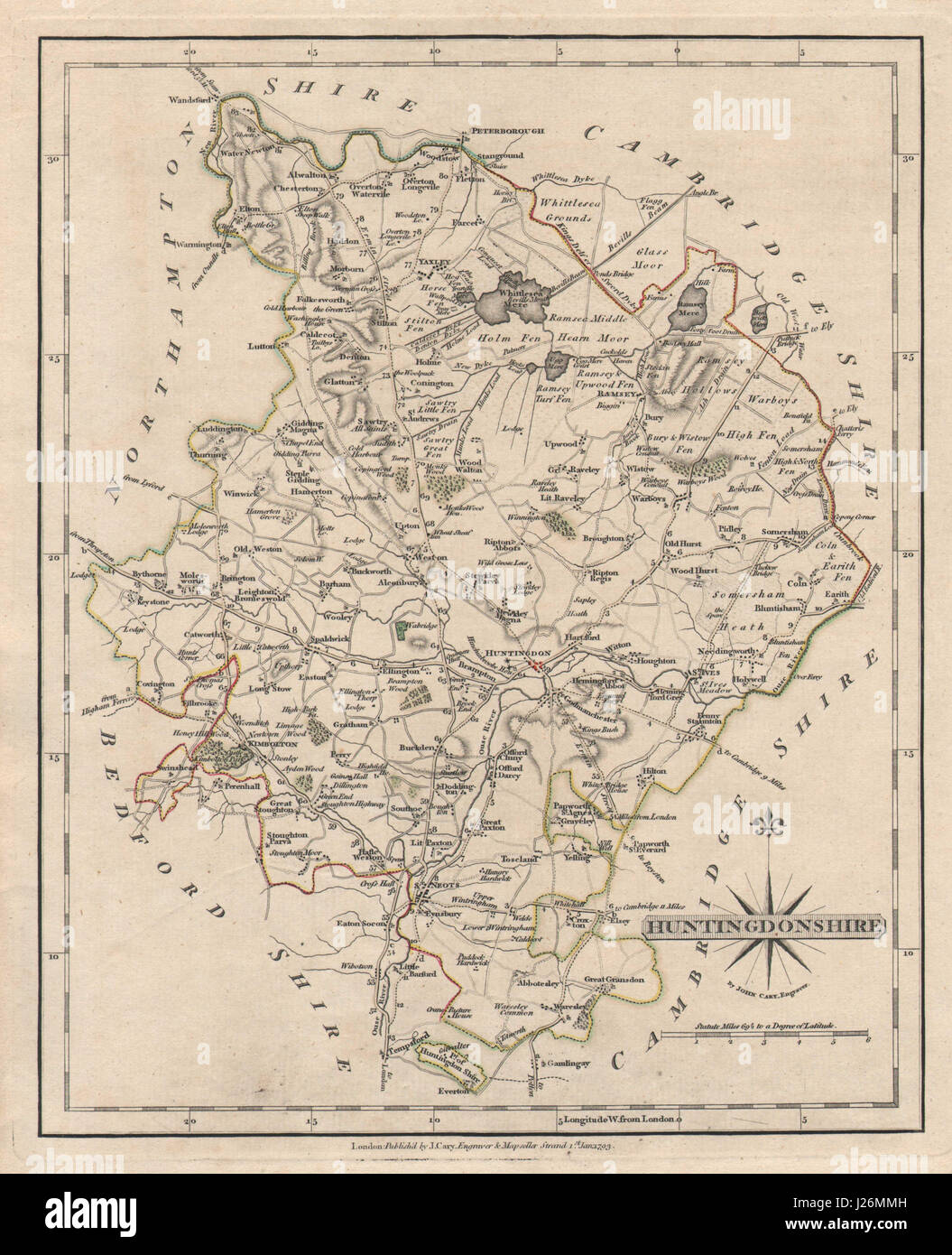 Map Huntingdonshire High Resolution Stock Photography and Images - Alamy