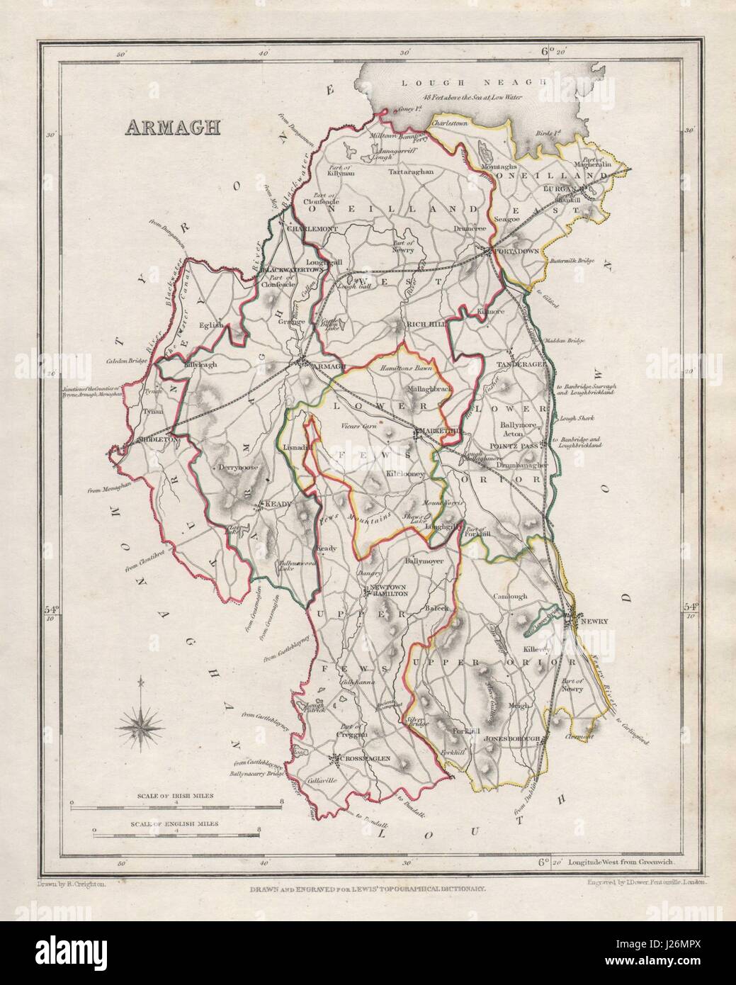 Ulster outline map hi-res stock photography and images - Alamy