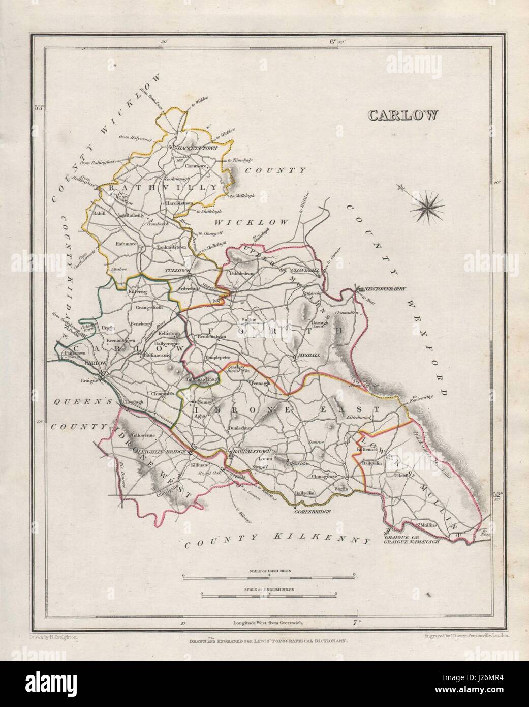 Carlow map hi-res stock photography and images - Alamy