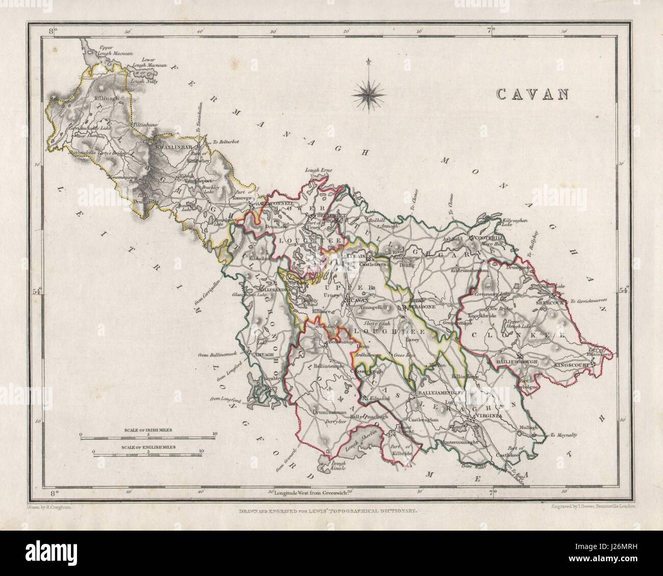 Cavan ireland map hi-res stock photography and images - Alamy