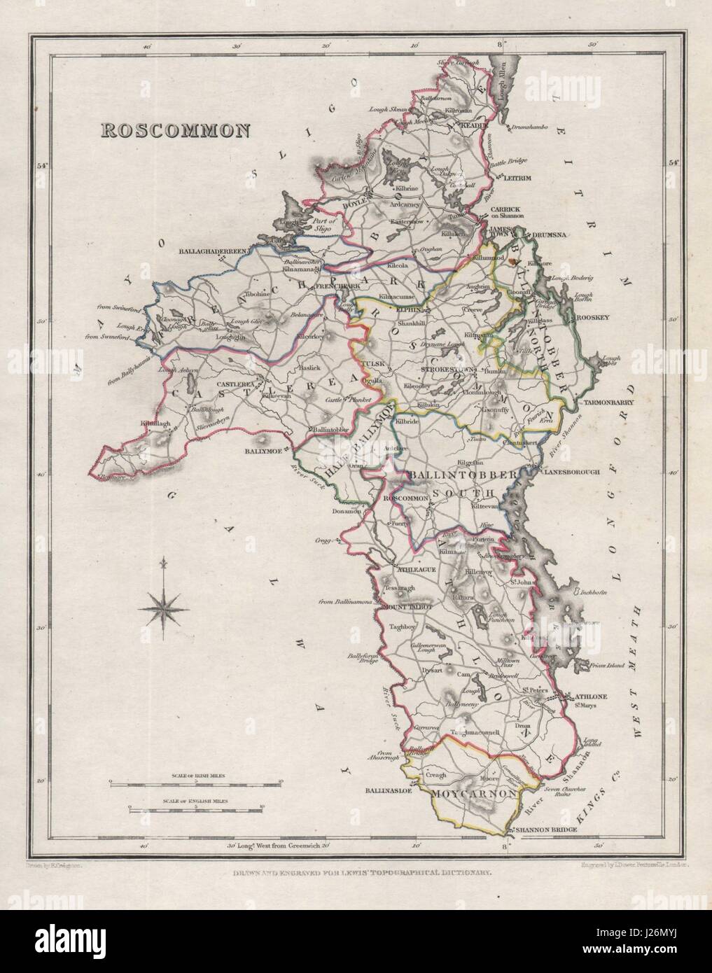 Map of roscommon hi-res stock photography and images - Alamy