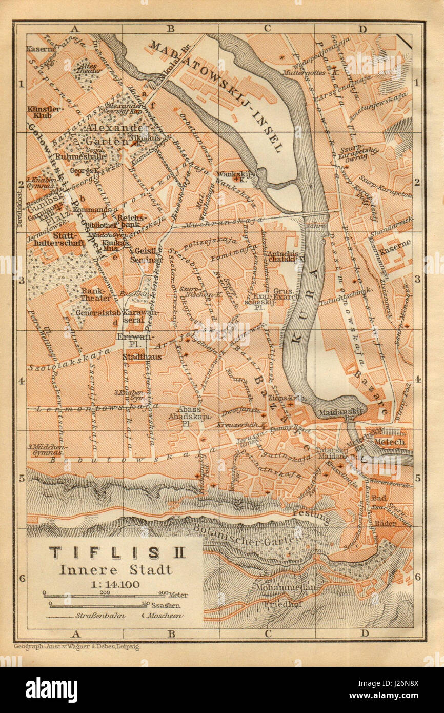 Road Map Of Tbilisi City Maps Of Tbilisi Maps Of